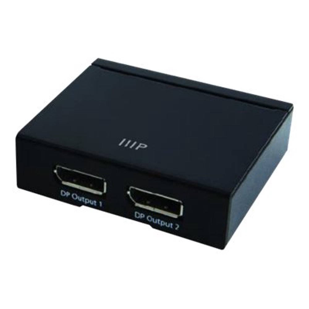 Monoprice 1x2 DisplayPort Splitter | 4K@60Hz, 21.6Gbps, Multi-Stream ...