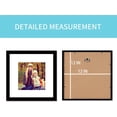 pojah Black 12x12 Picture Frame Set,Square Photo with Mat Display ...