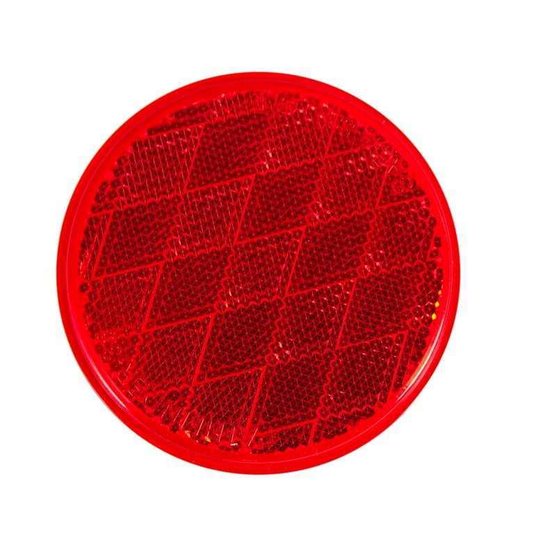 3.25 Inch Reflector Pack 25 Pack Red - 3-1/4" Diameter, High Intensity ...
