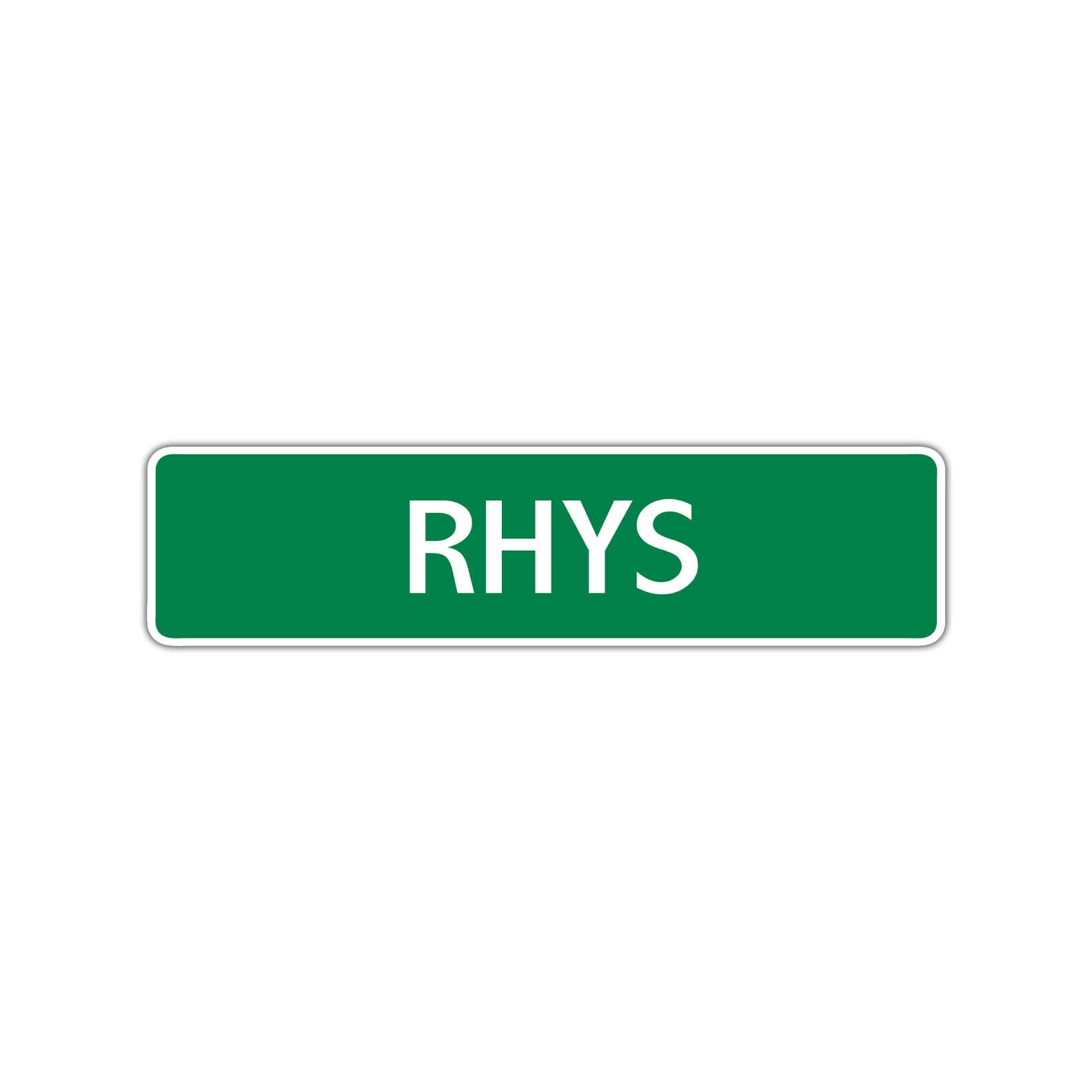 Rhys Boys Children Name Wall Plaque Decoration Letter Printed Label ...