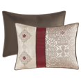 Madison Park Donovan 7 Piece Comforter Set Queen Red