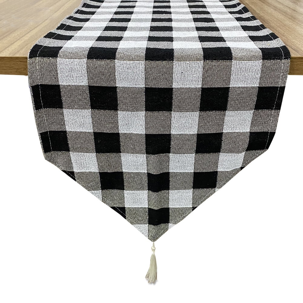 Plaid Table Runner Family Table Decoration Party Wedding Decorations ...