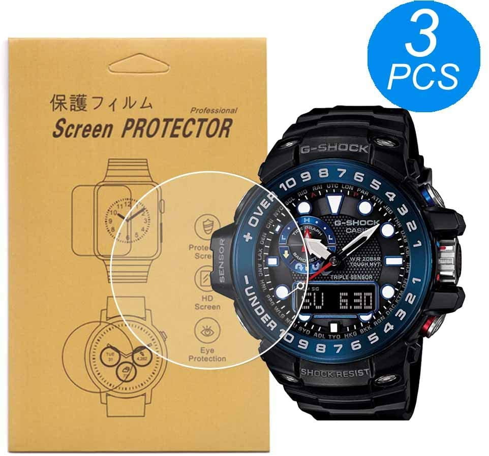 [3-Pack] for Casio GWN-1000 Watch Screen Protector,Full Coverage Screen ...
