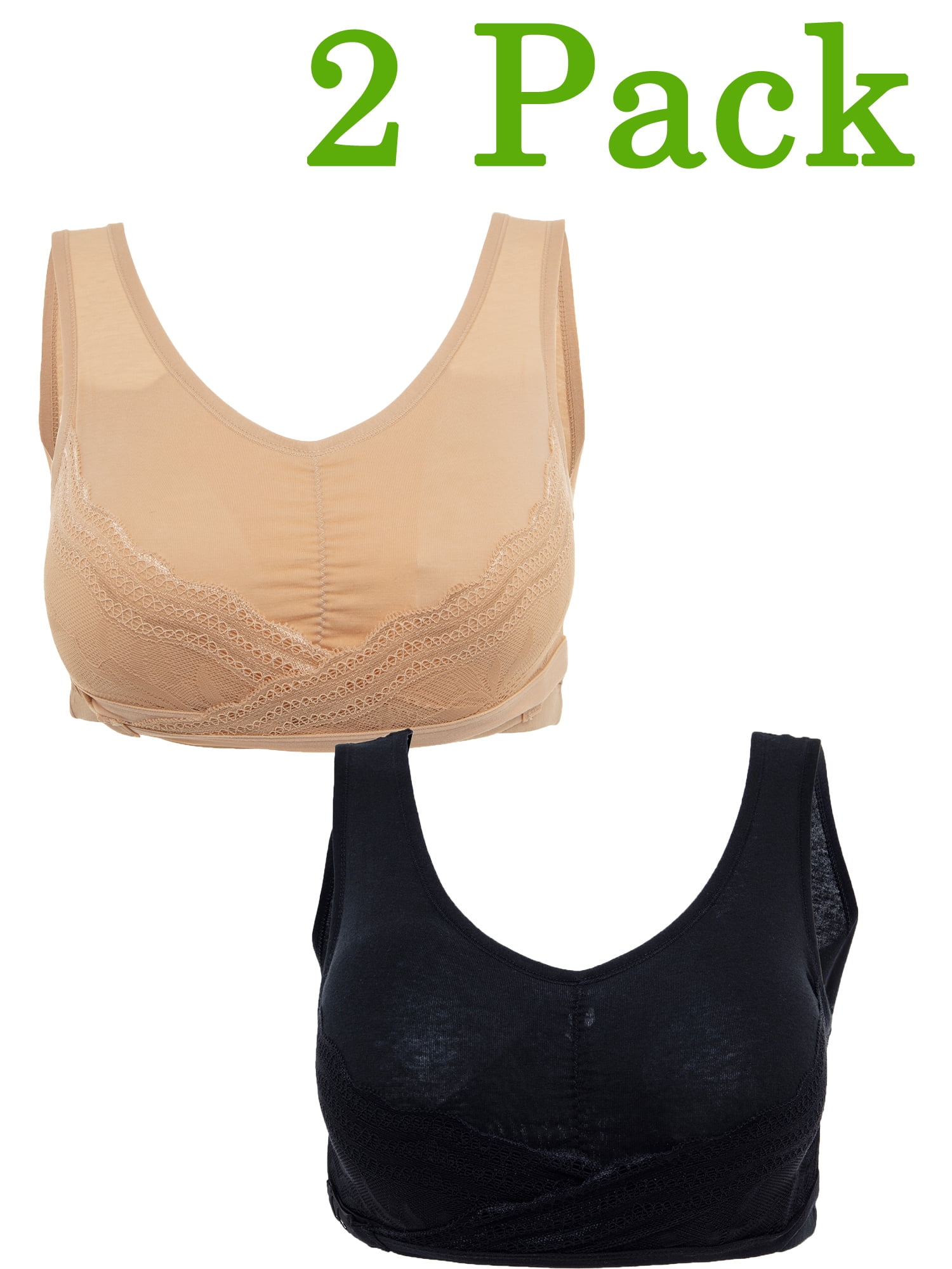 LELINTA Women's Lace Sports Bras Buckle Cross Front Side Padded Yoga ...