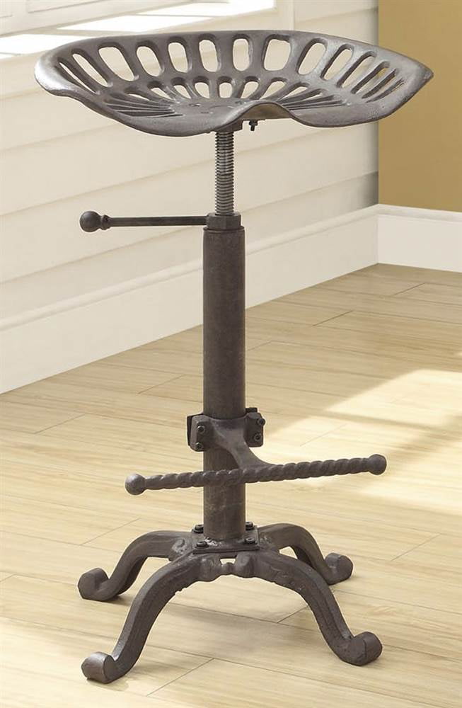 Adjustable Stool in Industrial Finish - Walmart.com