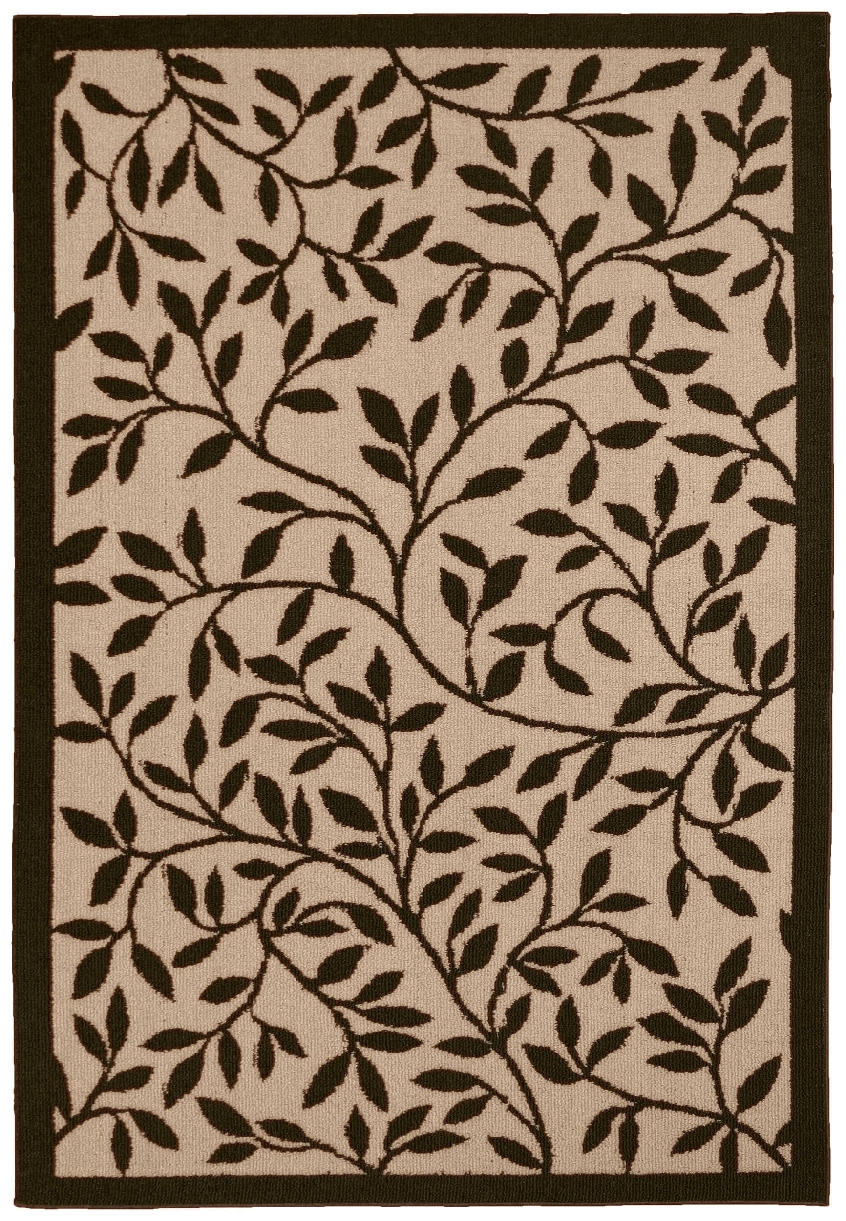Garland Rugs Bay Breeze 24 in. x 40 in. Indoor/Outdoor Rug Mocha/Tan ...