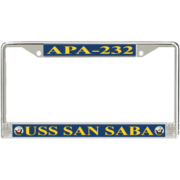 USS San Saba APA-232 License Plate Frame - Walmart.com