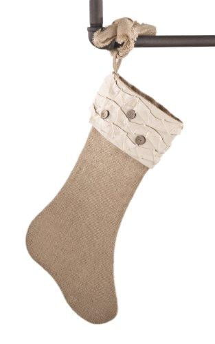 fenncostyles.com Holiday Décor Jute Design Natural Christmas Stocking ...