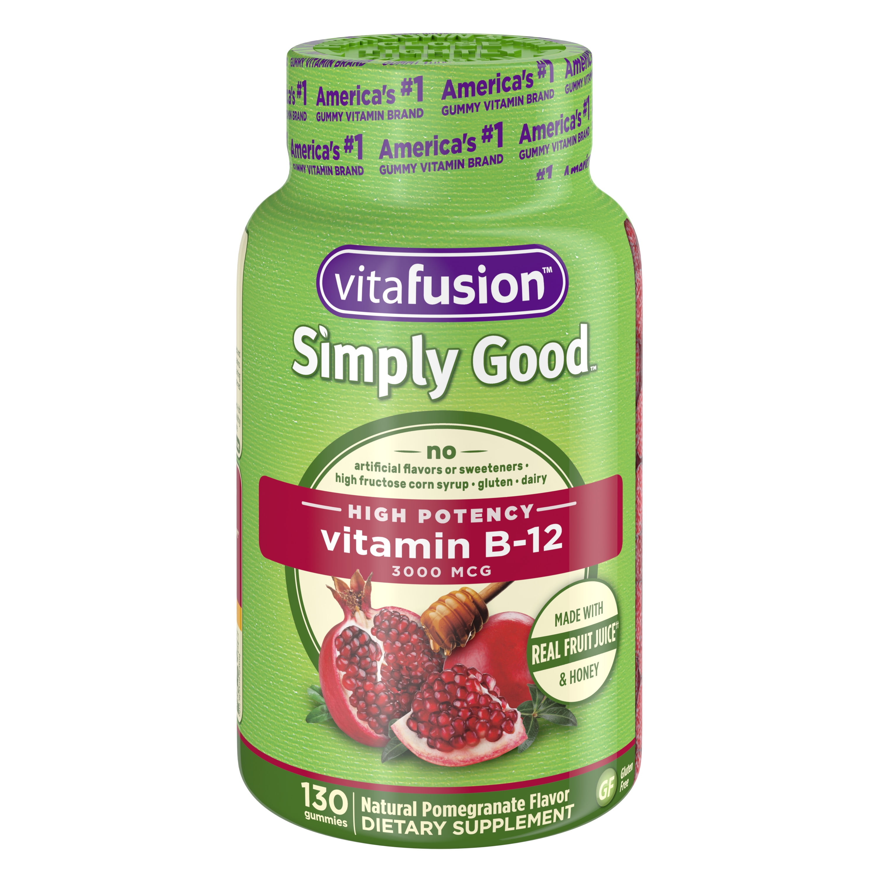 Vitafusion Simply Good B-12 Gummy Vitamins, 130 ct. - Walmart.com ...
