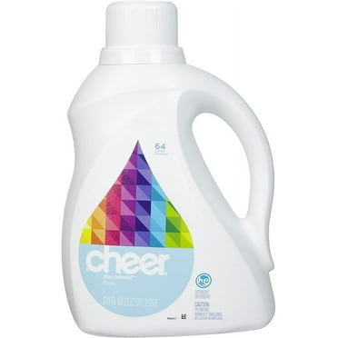 Cheer Free Liquid Laundry Detergent, 100 fl oz, 64 Loads, Ideal for ...