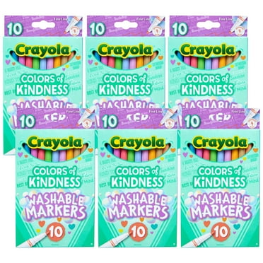 Crayola Classpack, Large 200 ct Fine Line Markers, 10 Colors, Art Tools ...