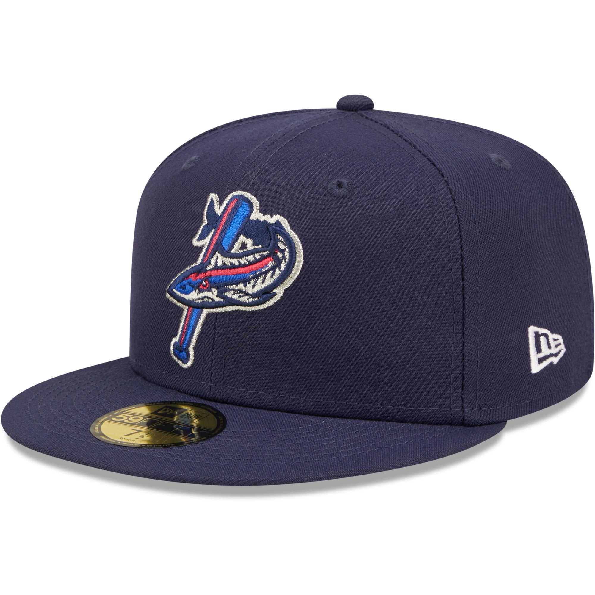 Men's New Era Navy Pensacola Blue Wahoos Authentic Collection Team Game ...
