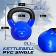 Yes4All 25lb Vinyl Coated / PVC Kettlebell, Blue, Single - Walmart.com