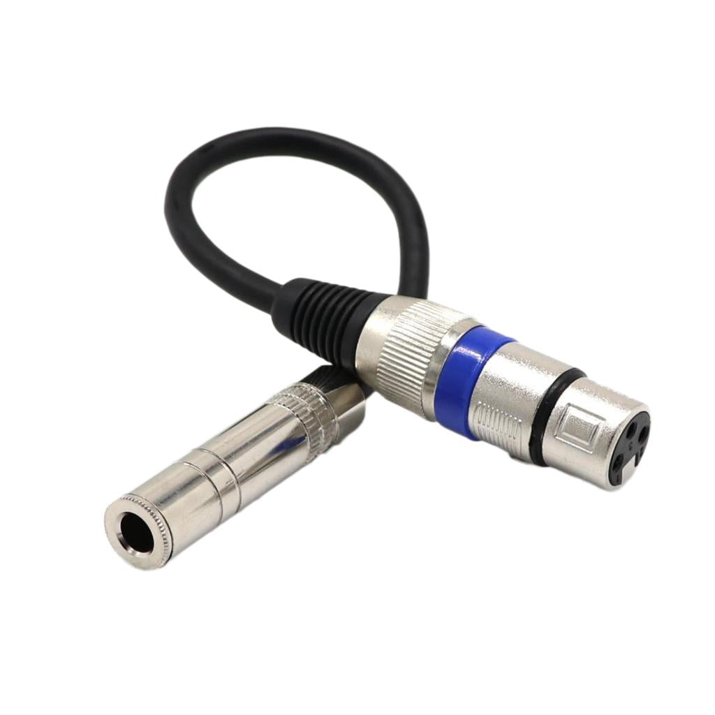 1/4inch 6.35mm Stereo Female to XLR 3-Pin Female Audio Cable Mic ...