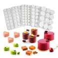 Giaone Cake Dessert Making Nonstick Chocolates Heart Cylinder Silicone ...