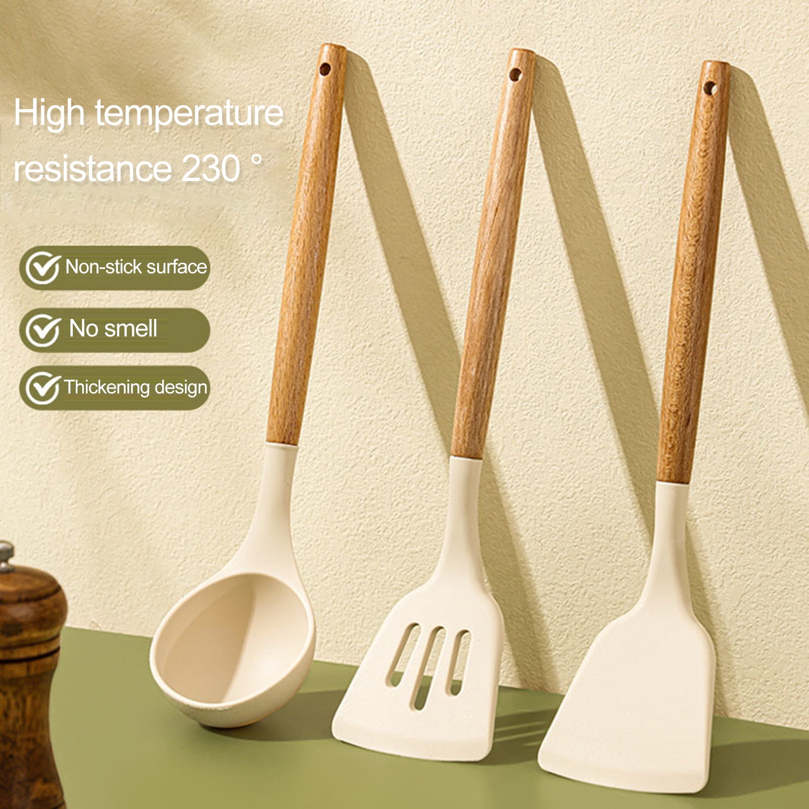 Hesroicy Non-Stick Cooking Spatula - Easy to Clean - Good Grip ...