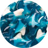 Grandys Candys Blue Gummi Sharks Blue Raspberry, Lemon-Lime and Cherry ...