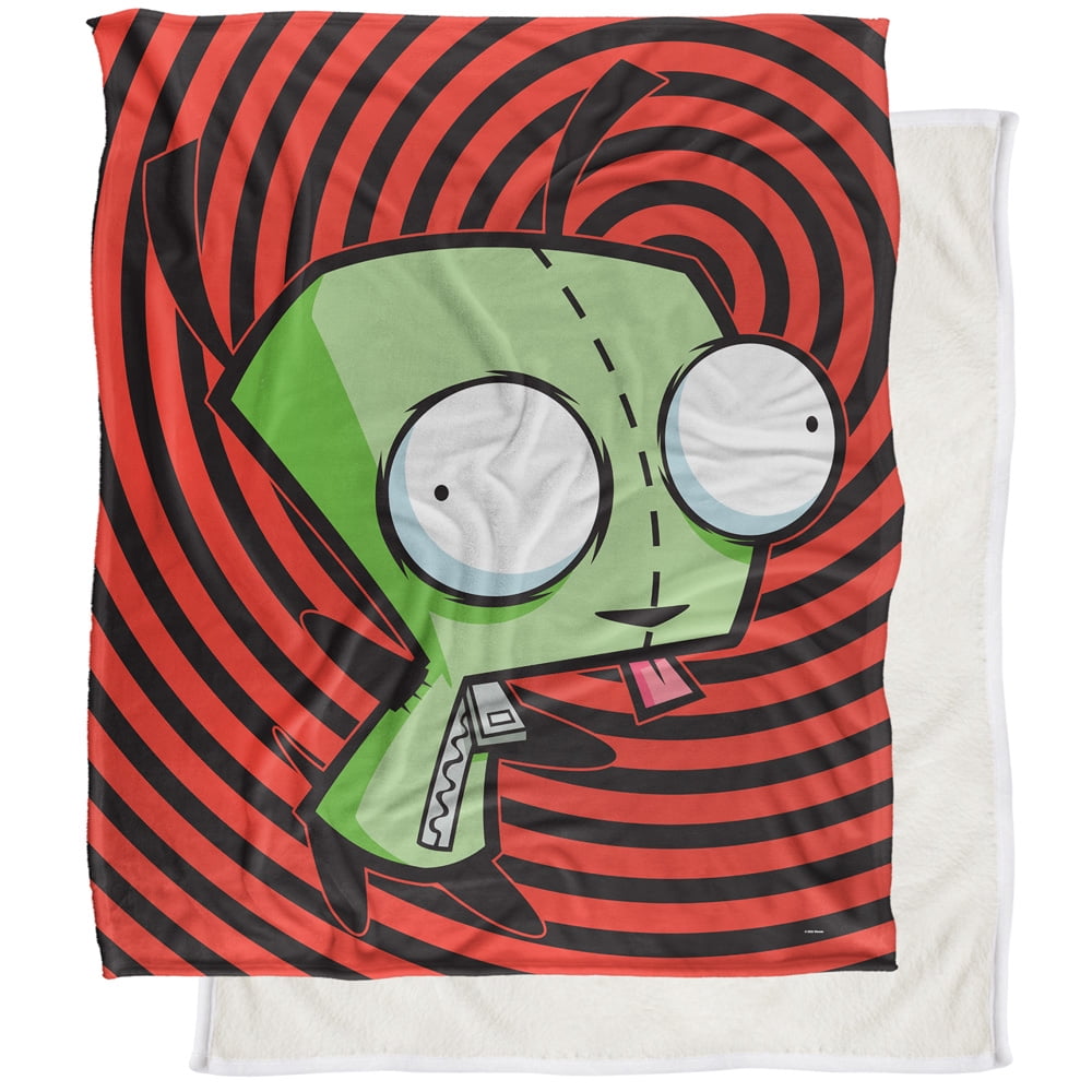 Invader Zim Blanket, 50"x60" Invader Zim Gir Spiral Silky Touch Sherpa ...