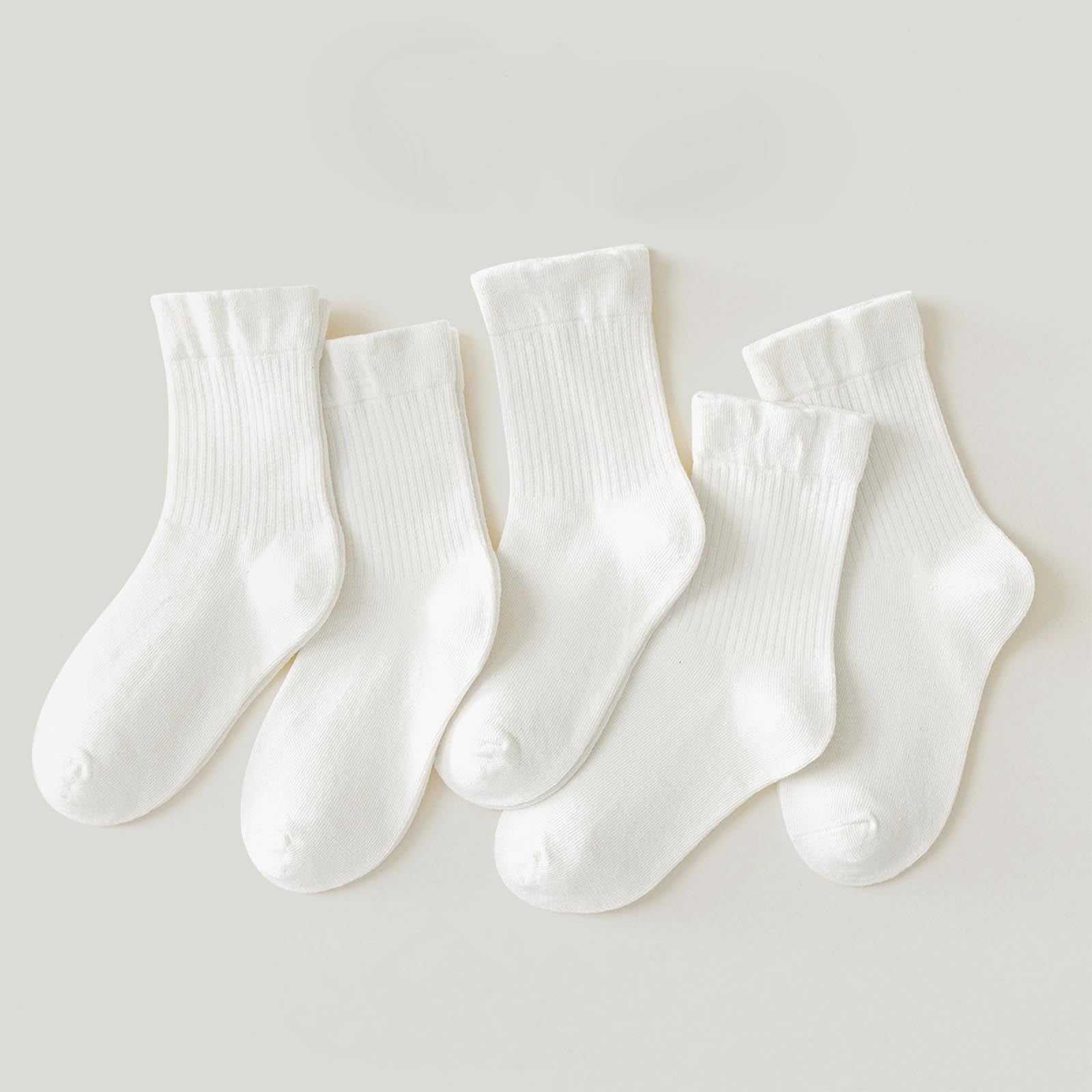 Click here for Rxirucgd Childrens Solid Color Cotton Socks For Bo... prices