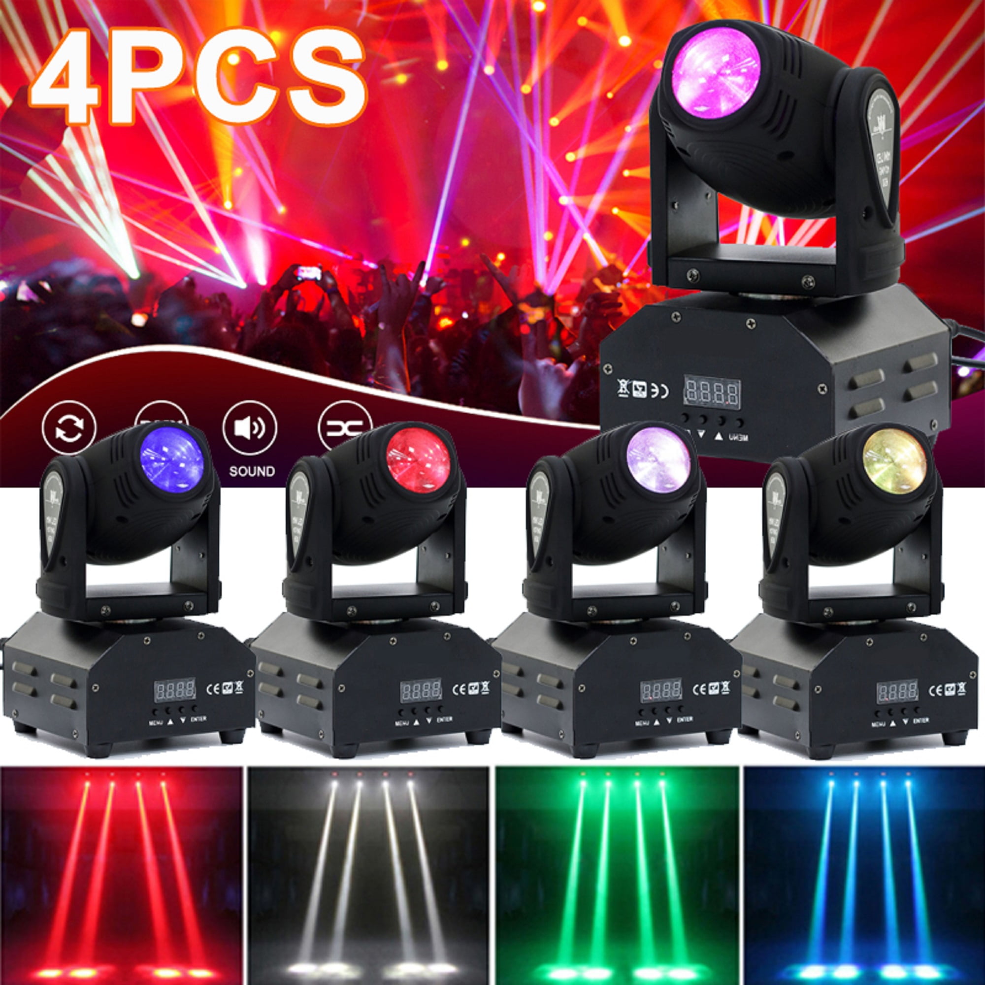 Lixada Led Mini Beam Moving Head - The Best Picture Of Beam