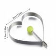 Stainless Steel Egg Ring, Heart Shape Fried Egg Mold, Round Egg Cooker ...