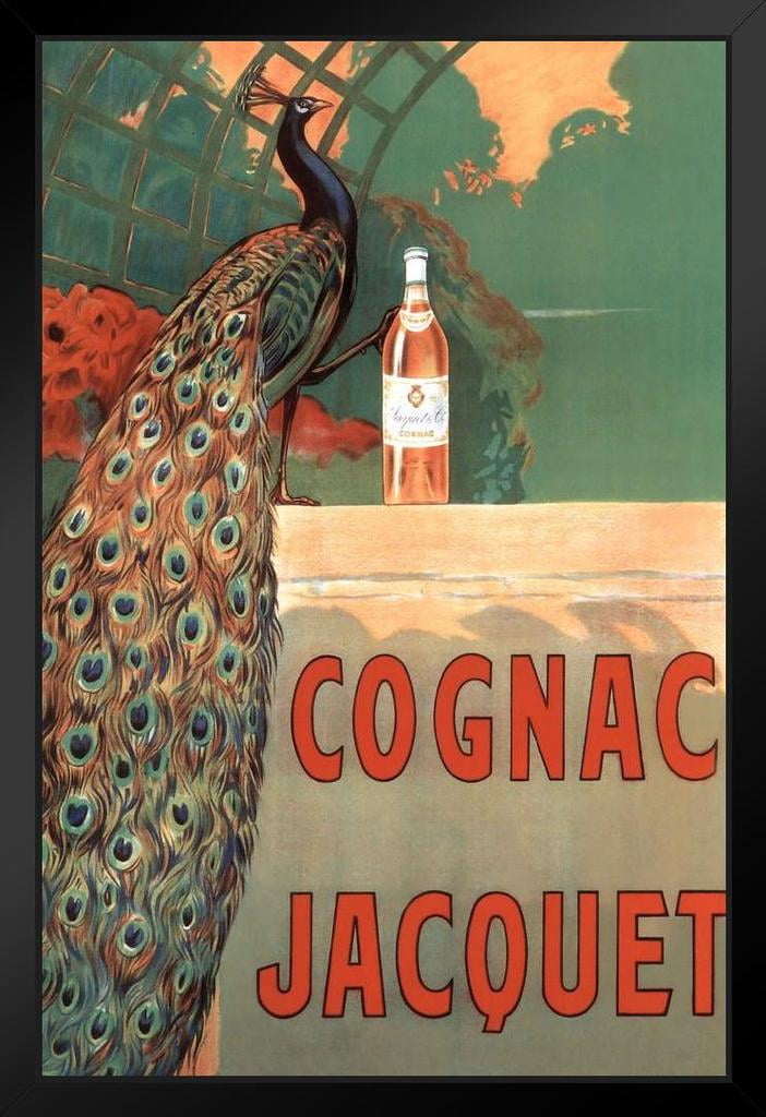 Camille Bouchet Cognac Jacquet Peacock Vintage French Brandy Beverage ...