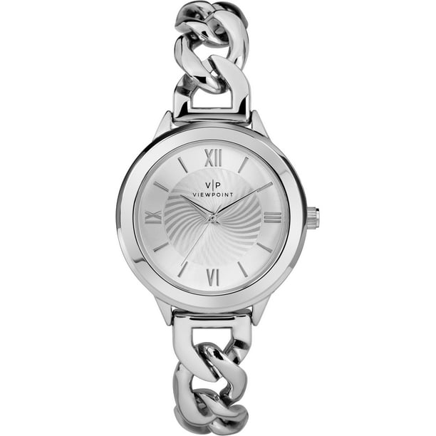 Viewpoint by Timex Women's 34mm Silver-Tone Bracelet Watch - Walmart.com