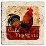 Thirstystone Ambiance Drink Coasters Set, Cafe Francais Rooster ...