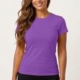 ChoXxx Women's Short Sleeve Basic Summer Neck Crop Outing Layered Slim ...