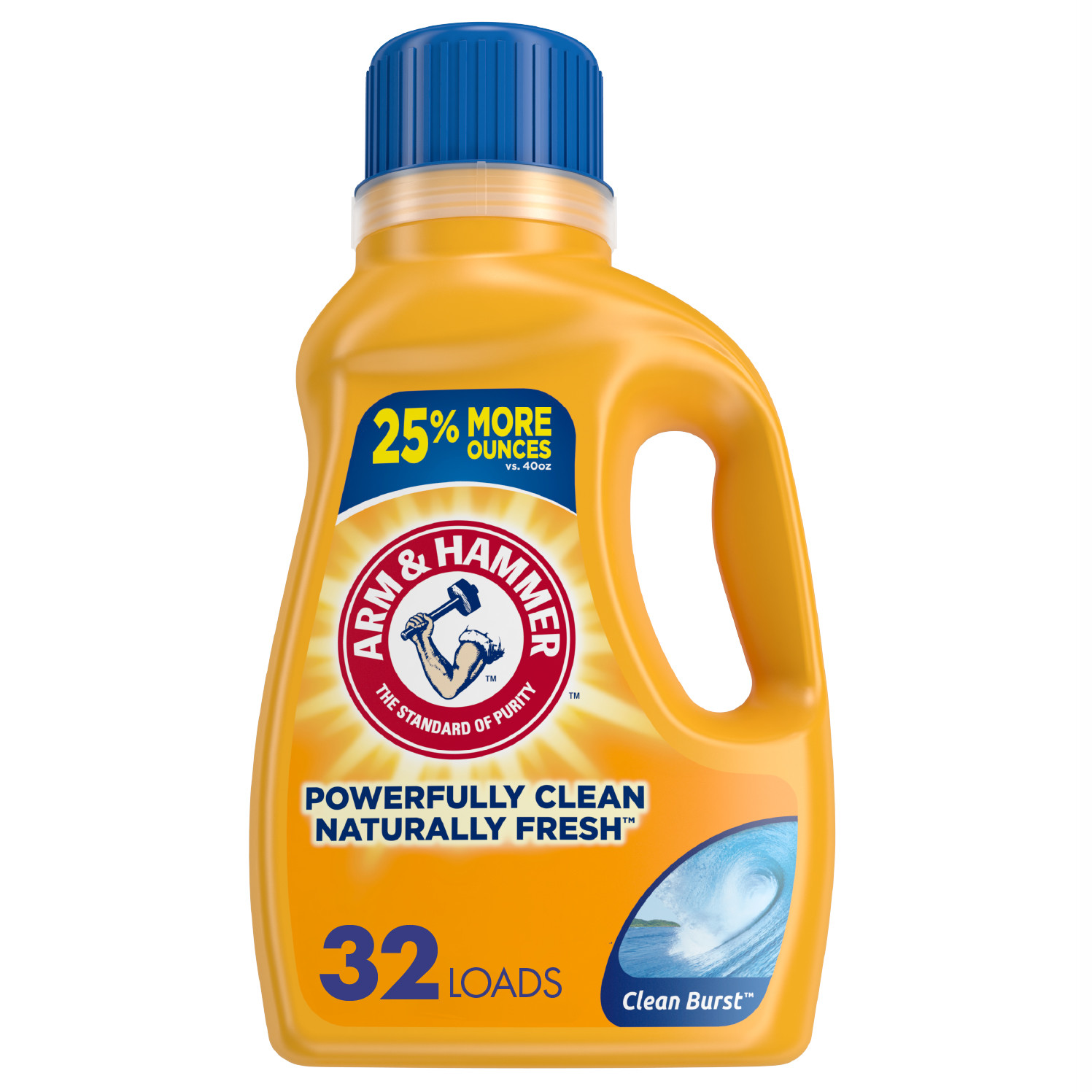 Arm Hammer Clean Burst 32 Loads Liquid Laundry Detergent 50 Fl Oz