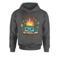 This Little Light of Mine Dumpster Fire Smile FaceYouth-Sized Hoodie ...