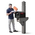 Step2 Highland 74" Dark Cedar Plastic Mailbox Post Kit, Brown - Walmart.com