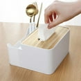 Desktop Storage Box, Plastic Cosmetic Organizer with Separate ...
