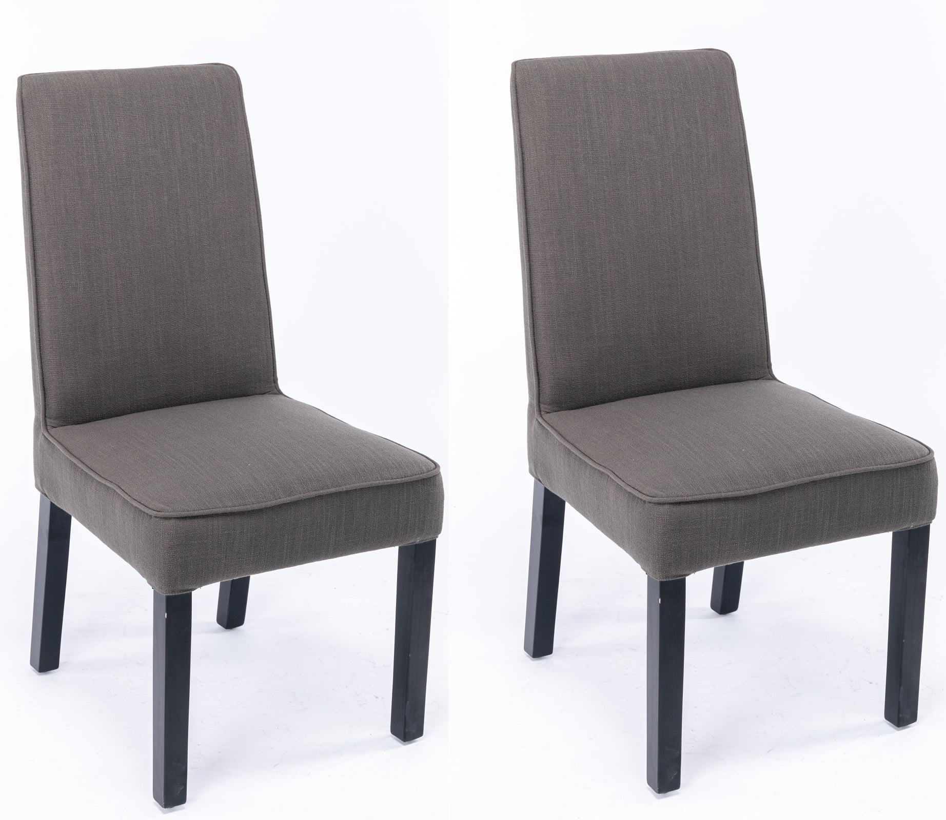 Set of 2 Cover Removable Interchangeable Upholstered Dining Chairs ...