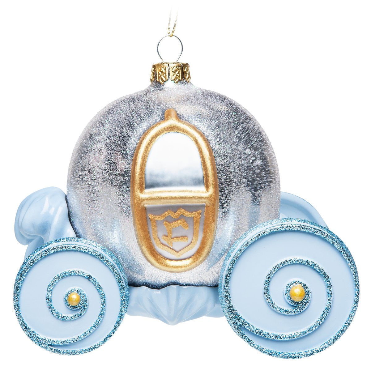 Disney Parks Cinderella Pumpkin Carriage Glass Christmas Ornament New disney-parks-cinderella-pumpkin-carriage-glass-christmas-ornament-new