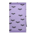 Bat Pattern Purple Door Curtain Sheer Privacy Light Filtering Window ...