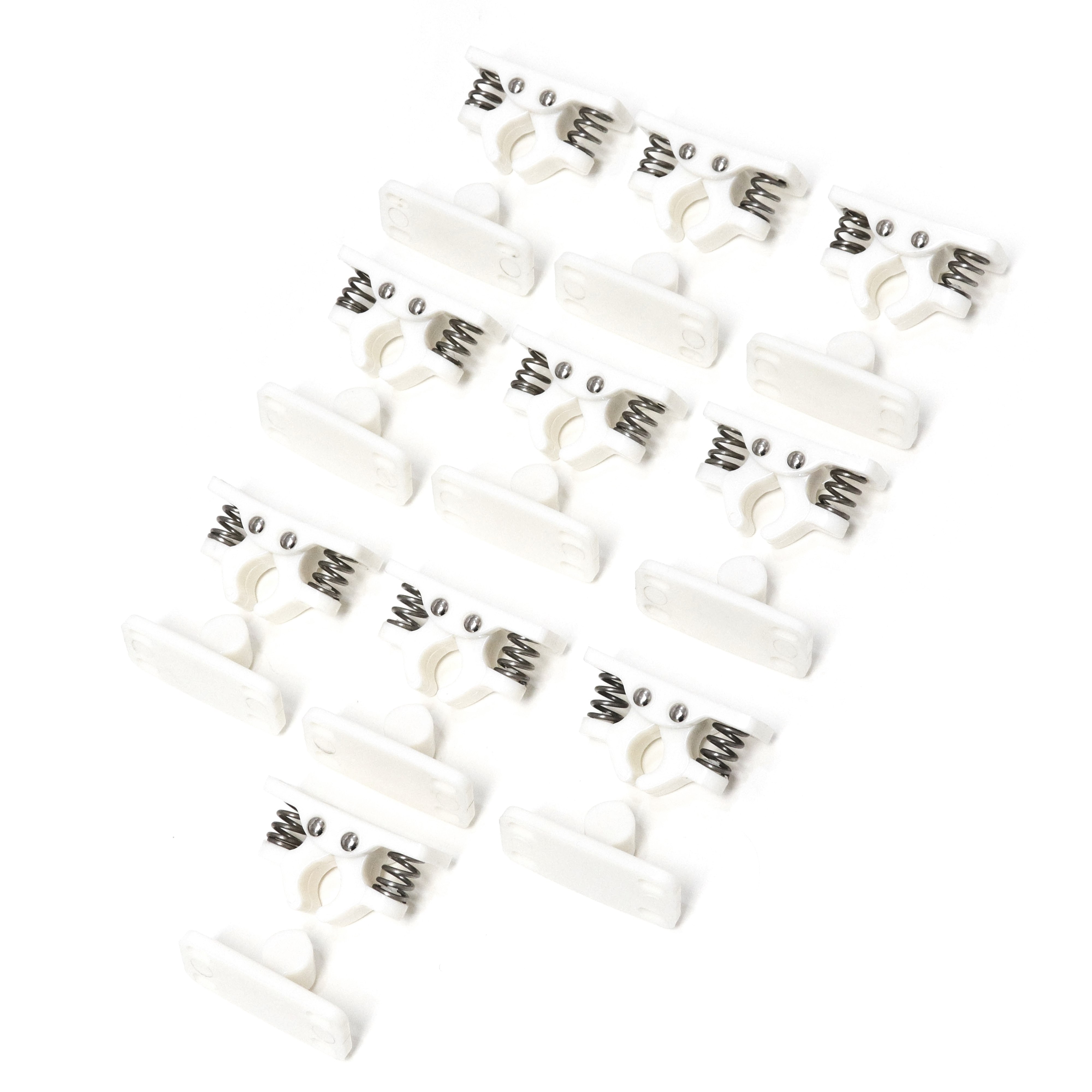 Red Hound Auto 10 Spring Loaded Door Holders White Nylon Assembly for ...