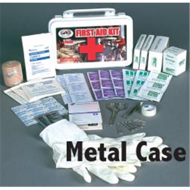 SAS Safety SA6010-01 10 Person First Aid Kit-Metal Case 10 Pe - Walmart.com