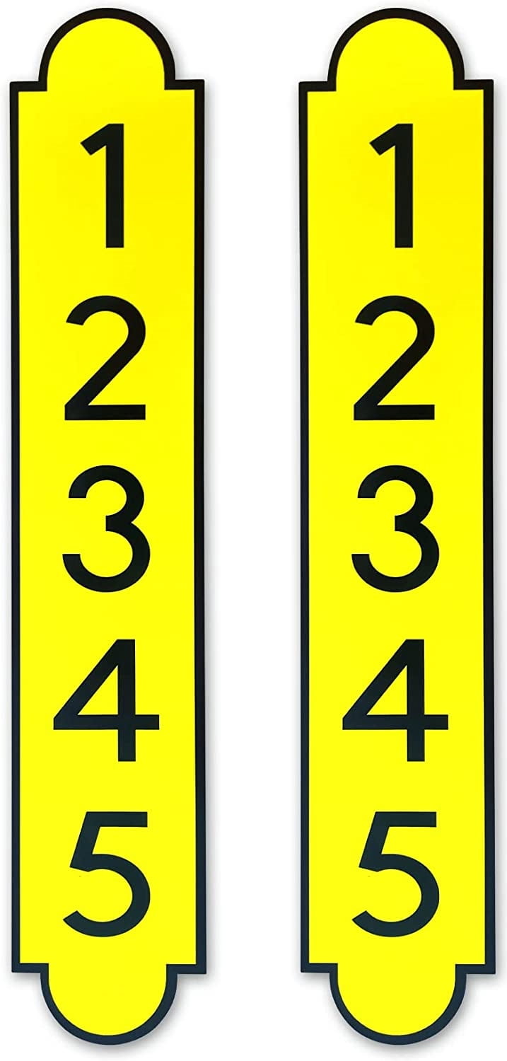 Customized Address Numbers Stickers 2 Pack, Highly Reflective Aluminum ...