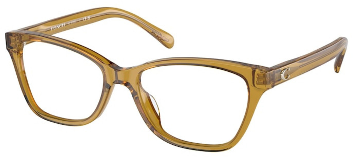 Eyeglasses Coach HC 6196 U 5715 Transparent Honey - Walmart.com