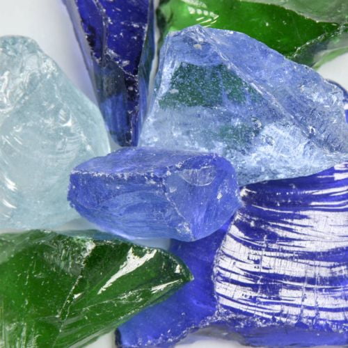 River Mix Medium Landscape Glass - 10 Lbs - Walmart.com