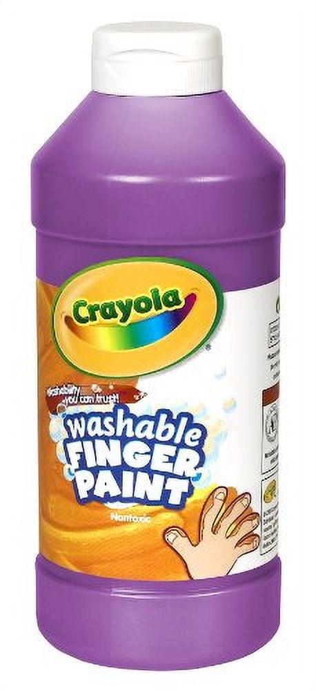 Pintura dedos Crayola, morada, 909ml, niños, lavable, 3+, pintura dedos ...