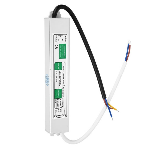 Led Waterproof Driver Power Supply 12V 20W Outdoor Waterproof LED Power ...