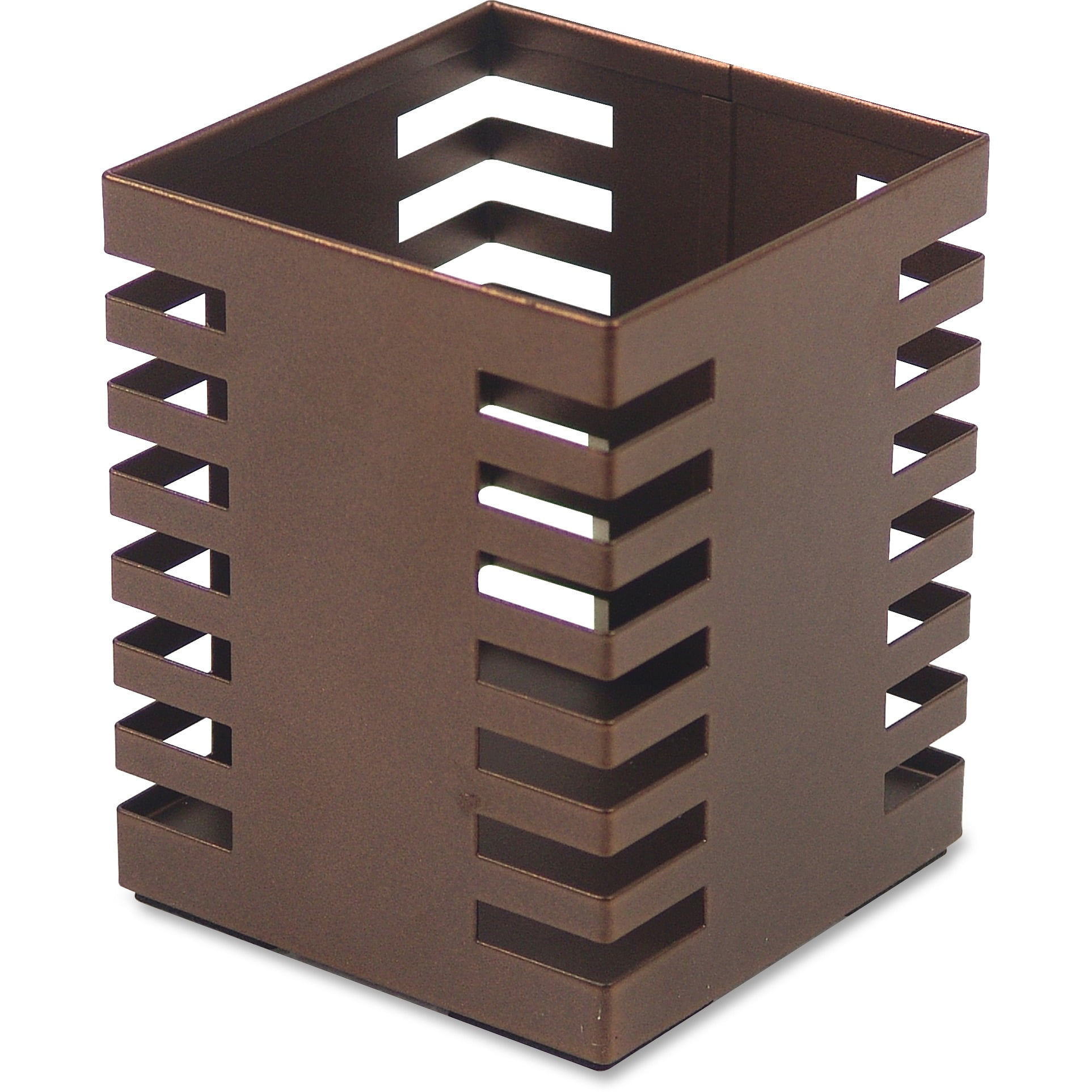 Lorell Stamped Metal Square Pencil Cup - Walmart.com