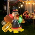 Ktaxon 5Ft Outdoor Autumn Inflatable Turkey Decoration, Happy Harvest ...