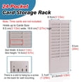 Time Cards Rack Retractable Time Card Holder with 24-Pocket,Plastic ...
