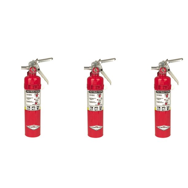 Amerex 2.5 LB ABC Home Fire Extinguishers Model AX 417T Lot Of (3 ...
