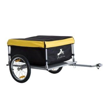Xspec Bicycle Pull Behind Cart Wagon, 2-in-1 Bike Cargo Trailer ...