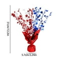 2 Pcs 4th of July Star Wire Centerpiece Decorations, Red White Blue ...