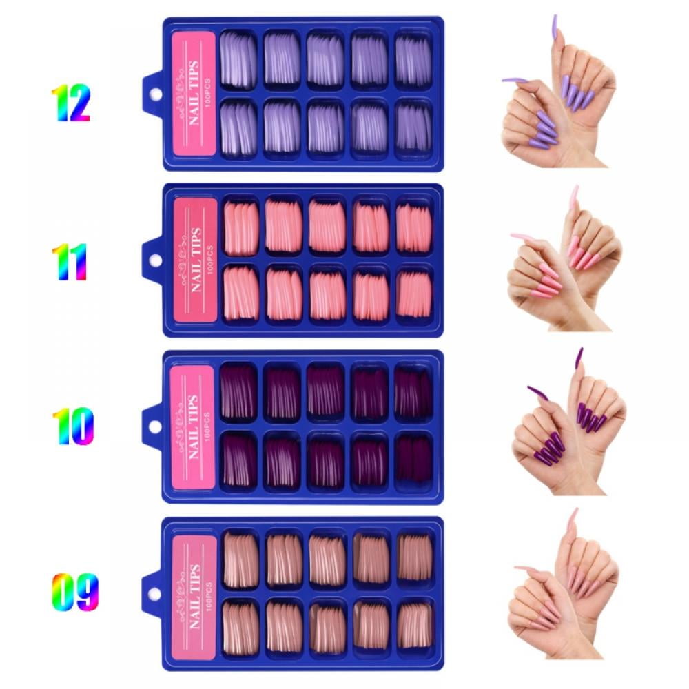 Full Paste Ballet Fake Nail Color Solid Color Manicure Patch, Popular ...